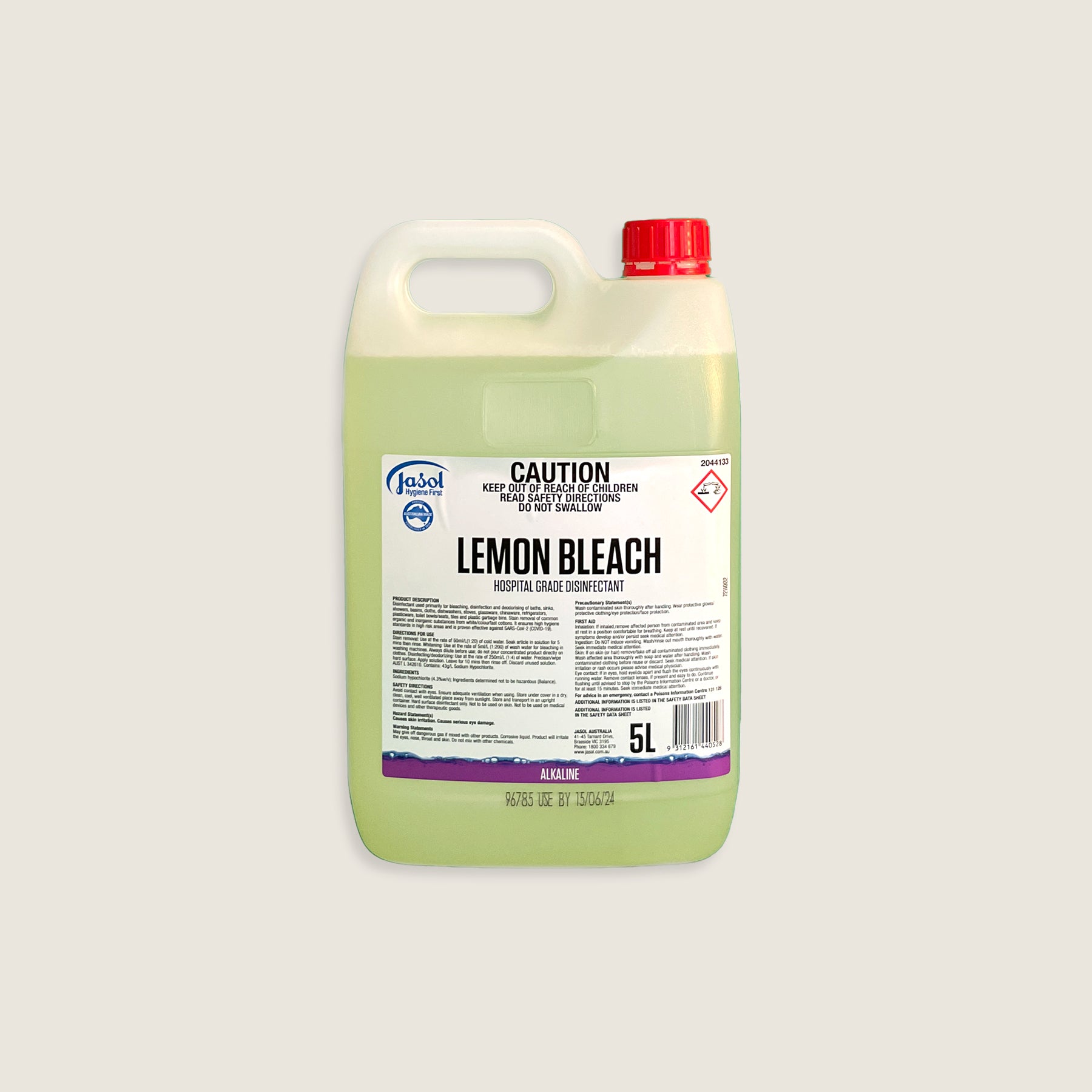 Jasol Lemon Bleach 5 Litres – Abicor Southern